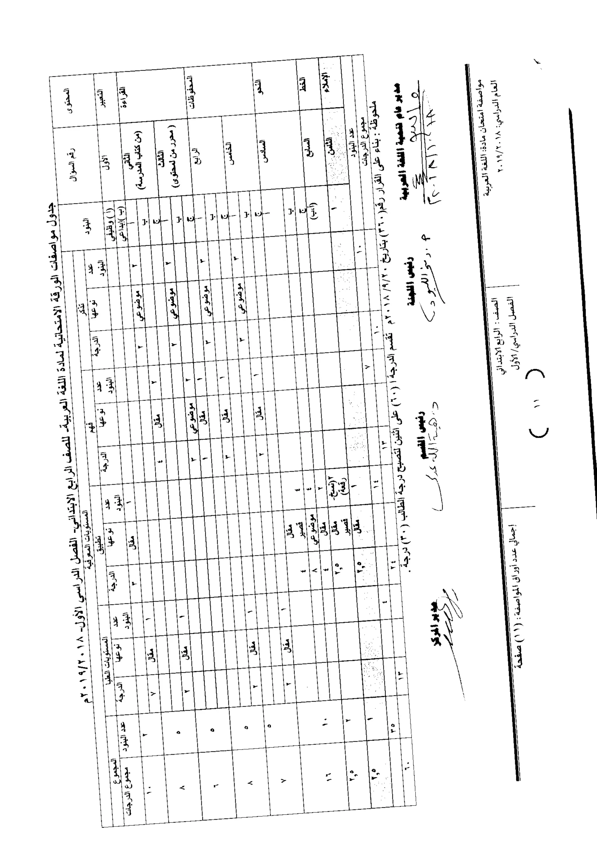 Arabic exam paper_6prim_t1 | PDF