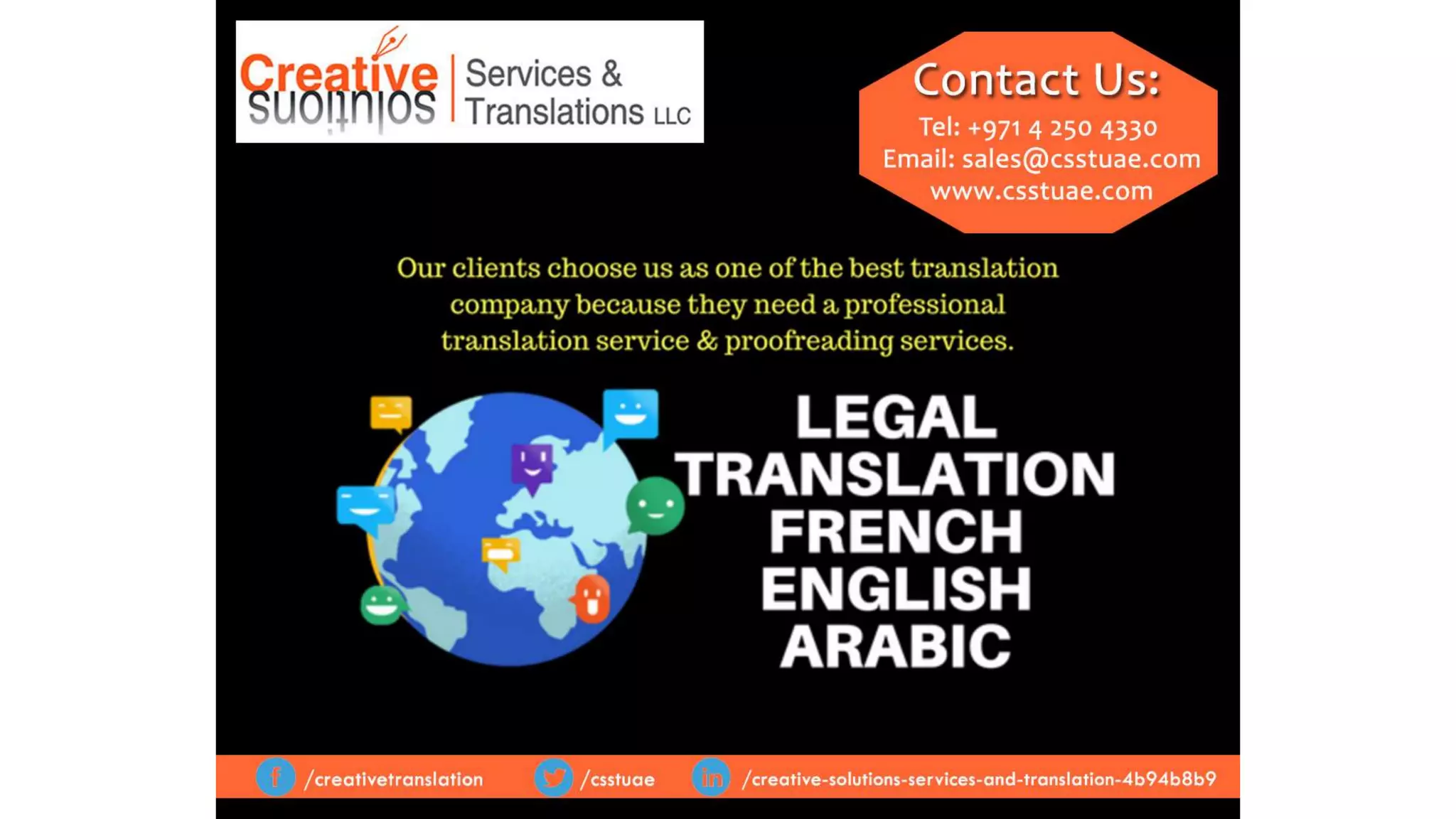 Arabic french english legal translation in uae | PPT
