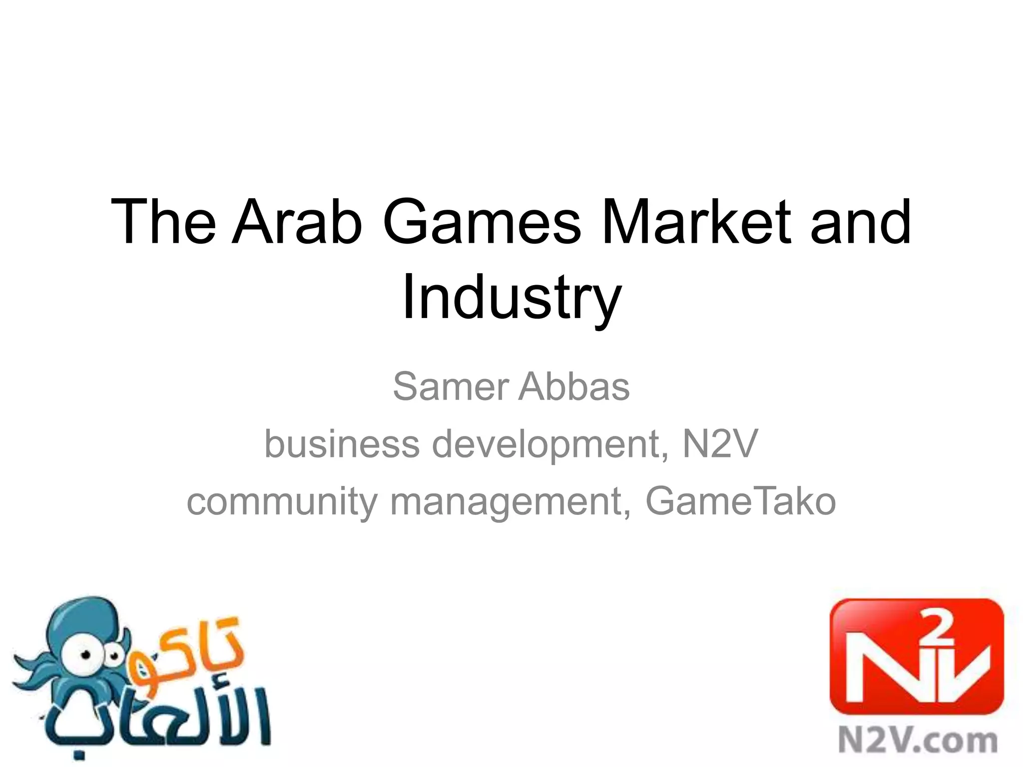 The Arab Games Market and Industry | PPTX | Video Game Genres | Video ...
