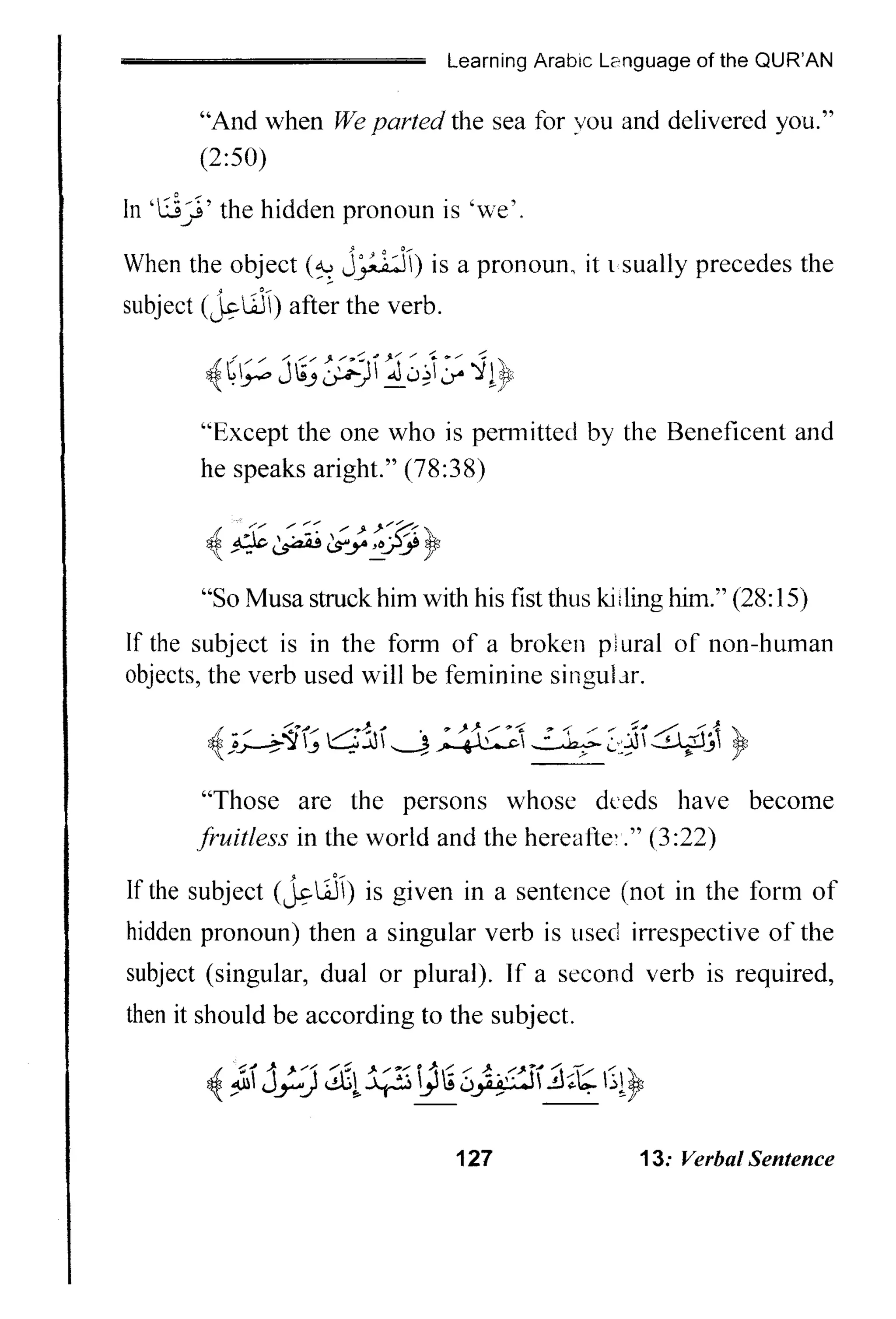 Arabic grammar learning arabic-language_of_the_quran | PDF