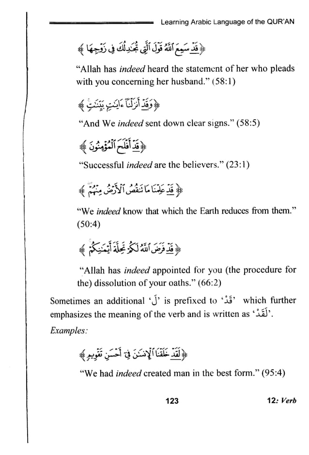 Arabic grammar learning arabic-language_of_the_quran | PDF