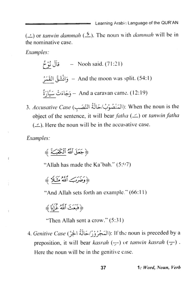 Arabic grammar learning arabic-language_of_the_quran | PDF
