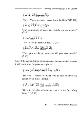 Arabic grammar learning arabic-language_of_the_quran | PDF