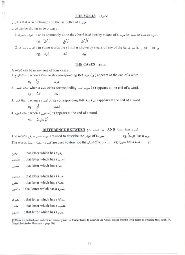 Arabic grammar – easy syntax (arabic english) | PDF