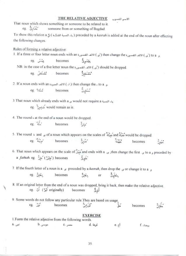 Arabic grammar – easy syntax (arabic english) | PDF