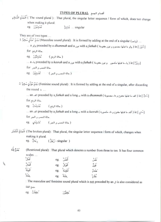 Arabic grammar – easy syntax (arabic english) | PDF