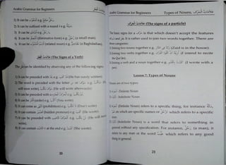 Arabic grammar for beginners nahw syntax by shaykh mufti saiful islam | PDF