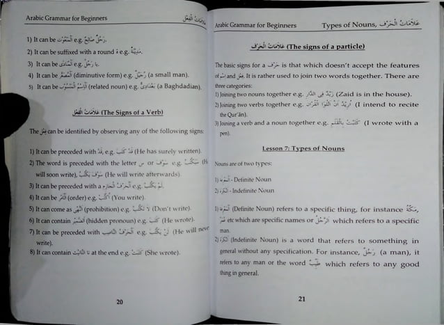 Arabic grammar for beginners nahw syntax by shaykh mufti saiful islam | PDF