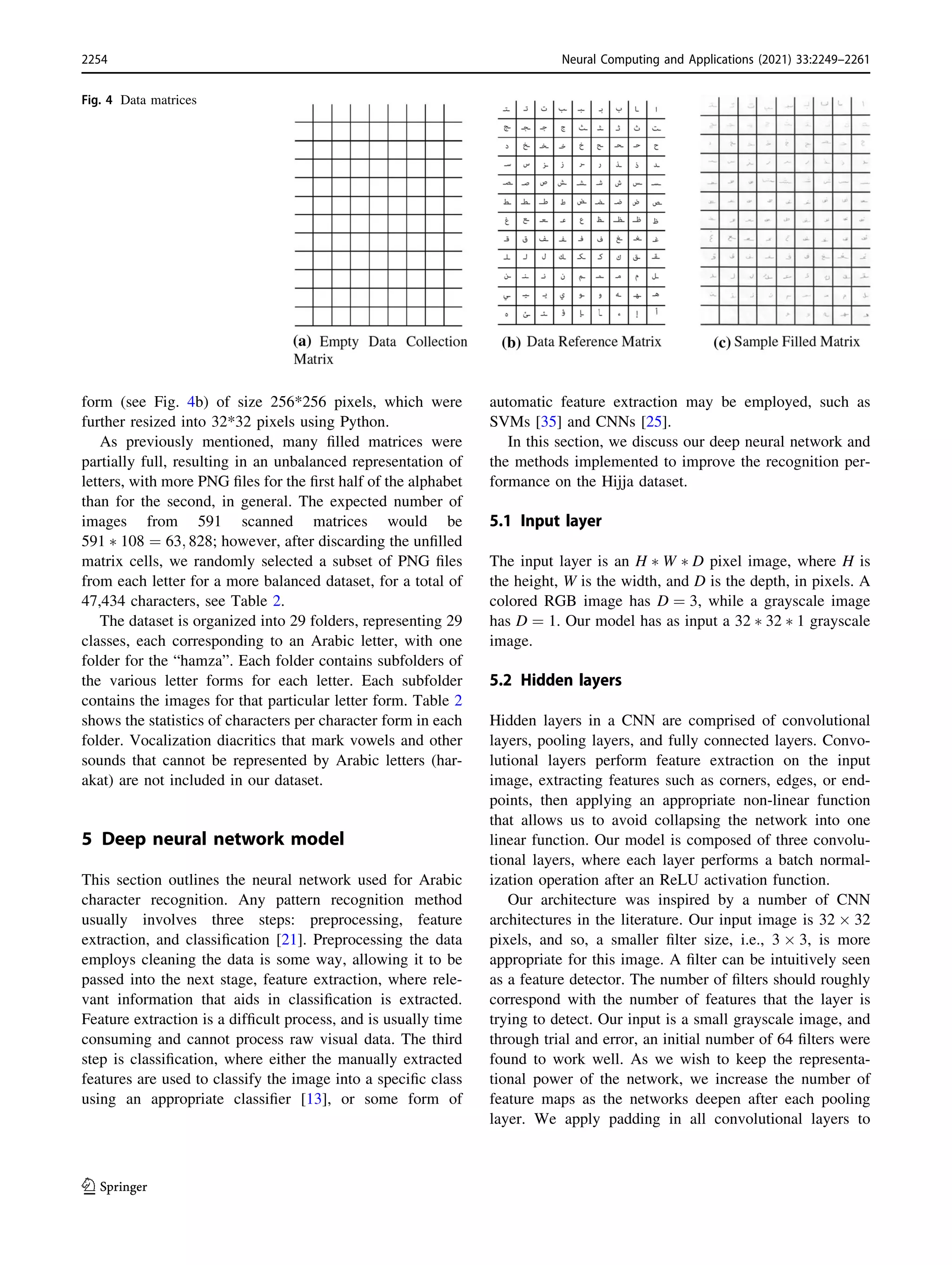 Arabic Handwriting Recognition System Using Convolutional Neuralpdf