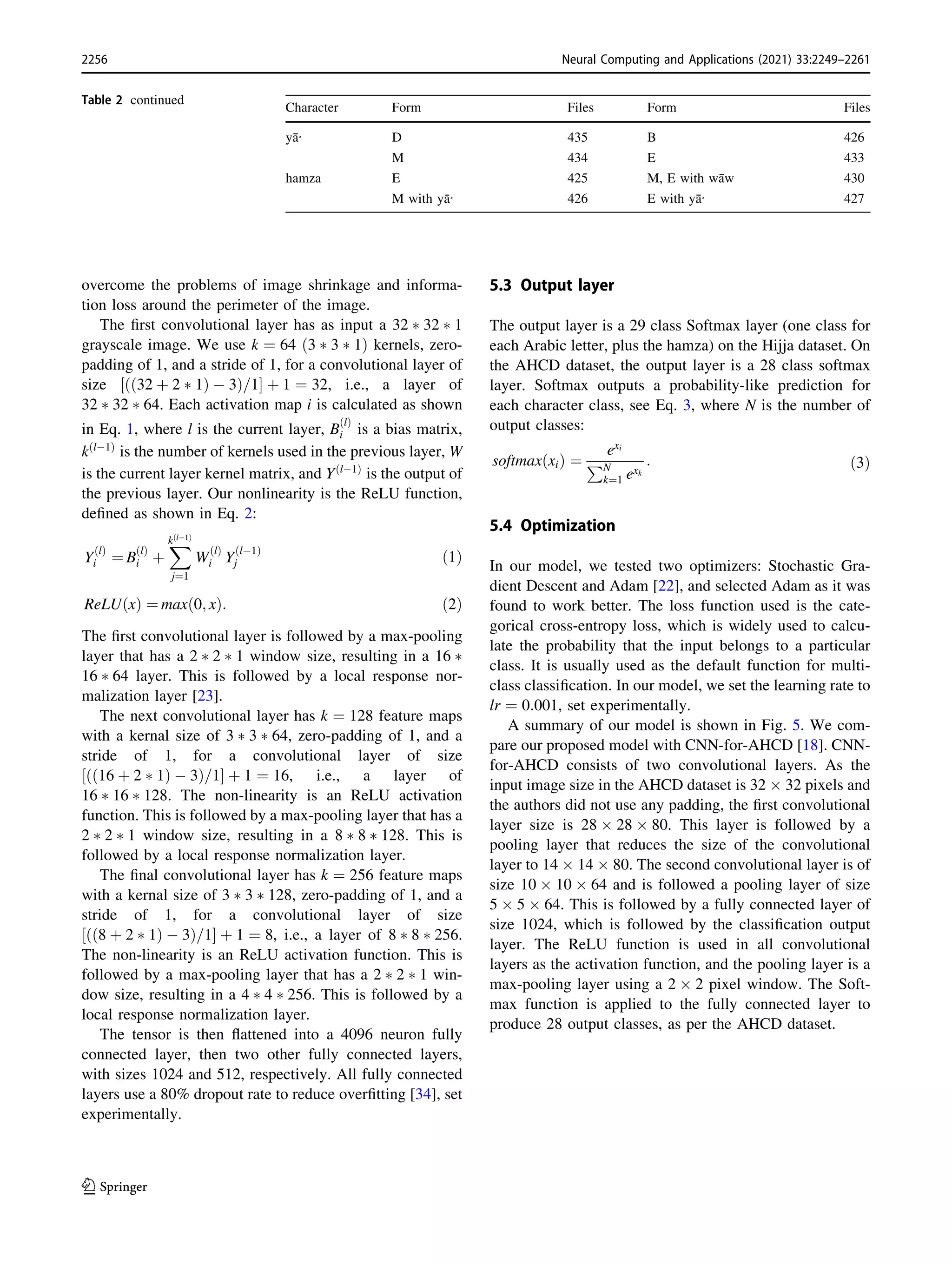 Arabic Handwriting Recognition System Using Convolutional Neural Pdf