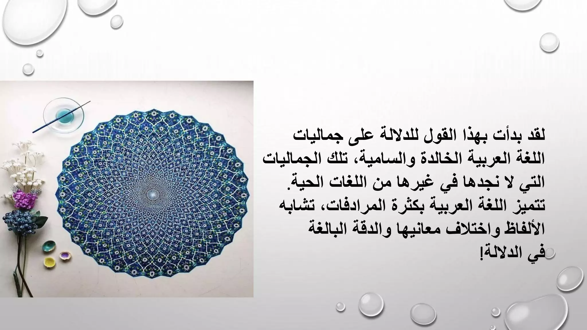 Arabic language presentation | PPTX