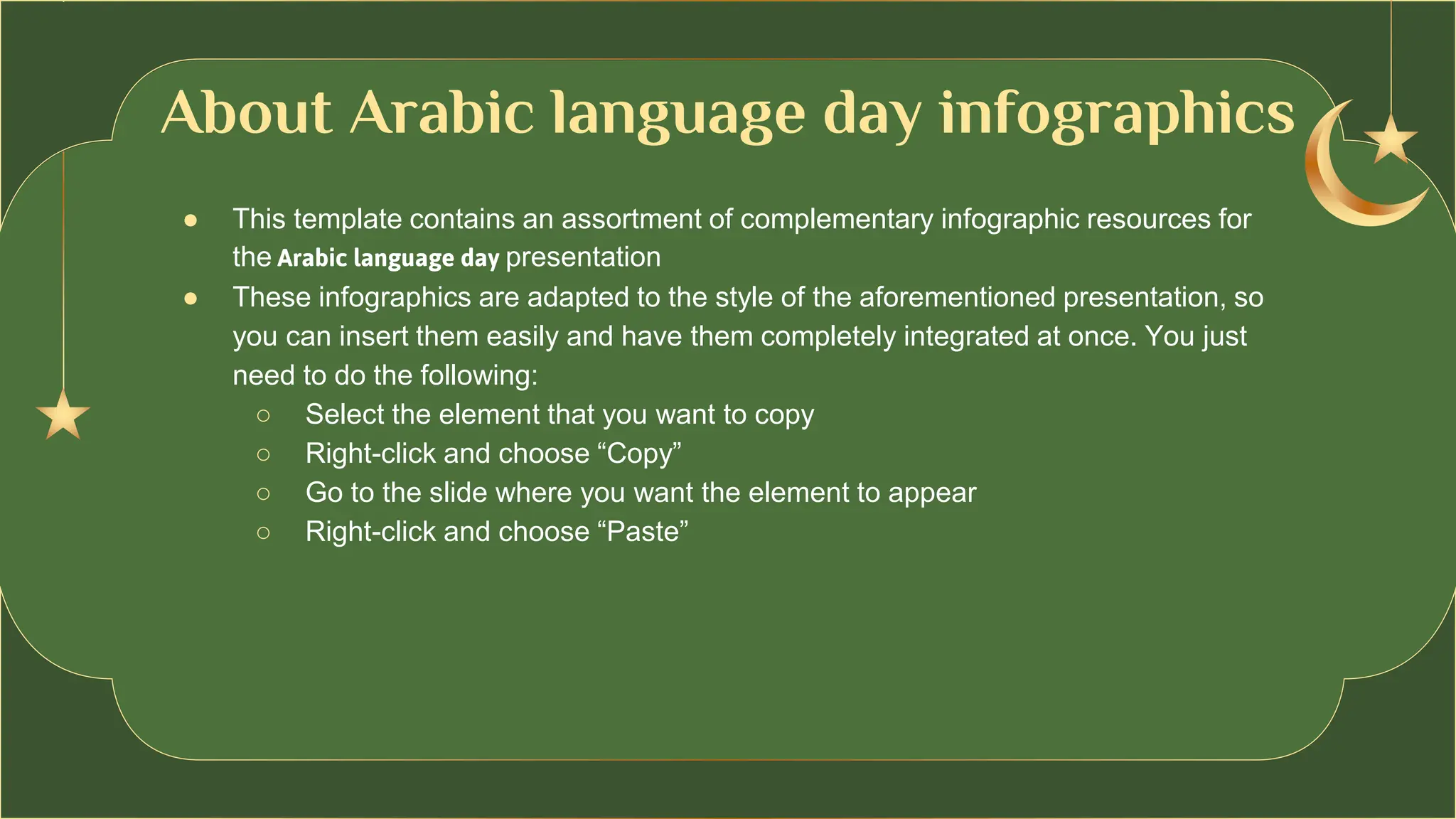 Arabic Language Day Infographics by Slidesgo.pptx