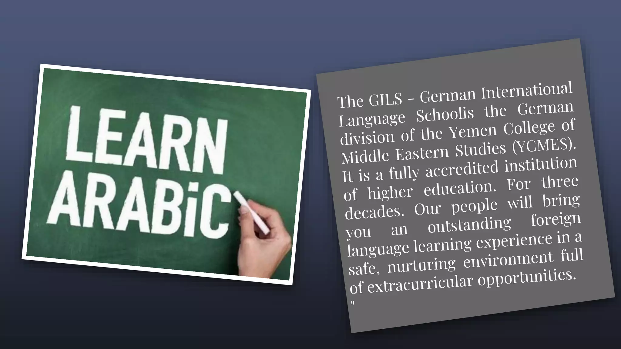Arabic Language Learning Course | PPT