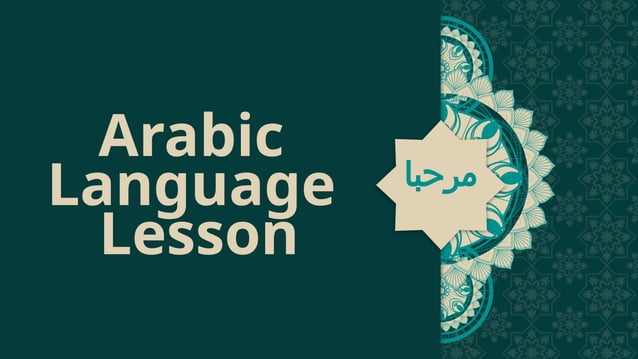 Arabic Language Lesson “greetings/numbers/colors” | PPTX | Islam ...