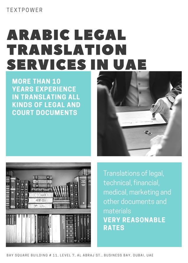 Arabic legal translation services in uae | PDF