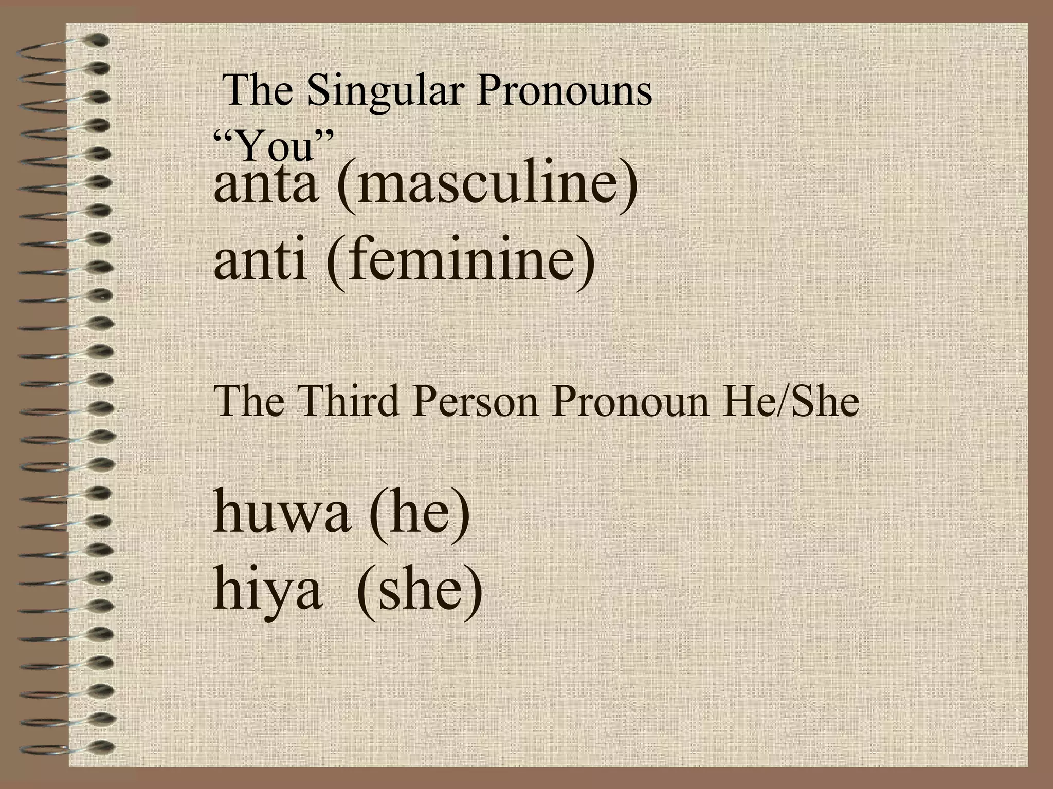 Arabic lesson2 | PPT