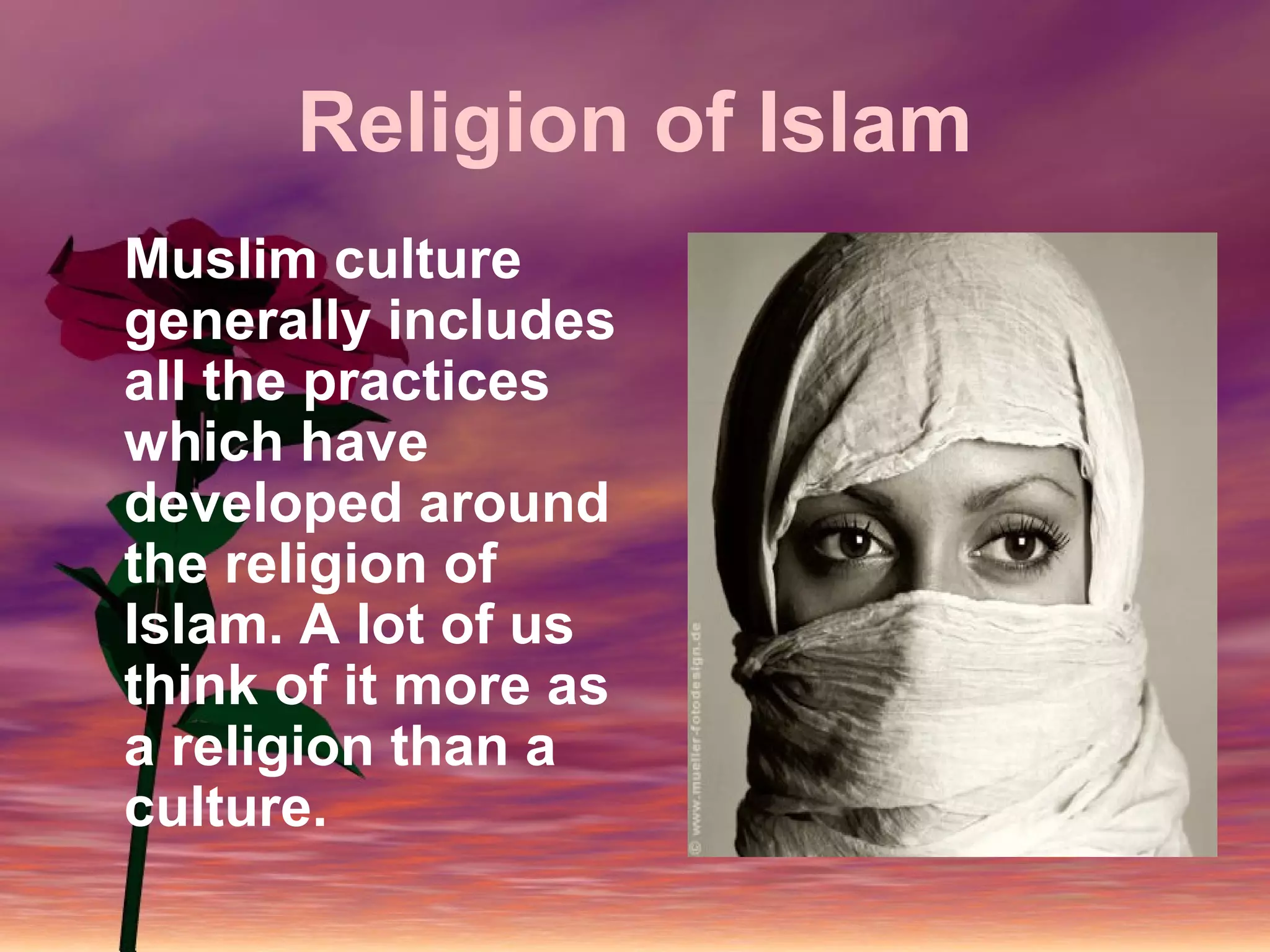 Arabic muslim culture region | PPT
