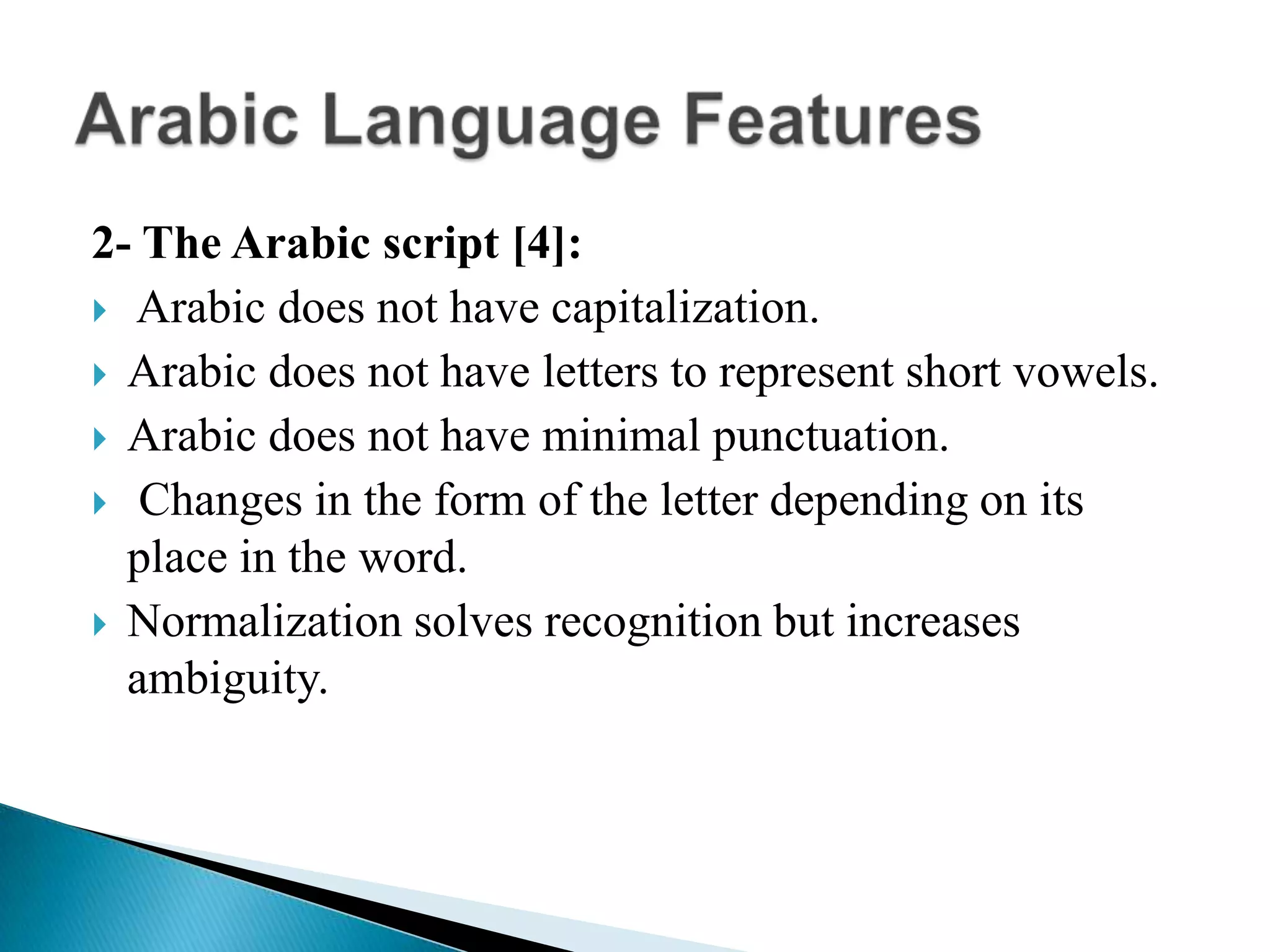 MoM2010: Arabic natural language processing | PPTX