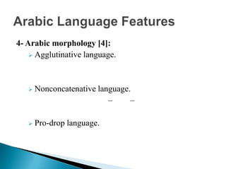 MoM2010: Arabic natural language processing | PPTX
