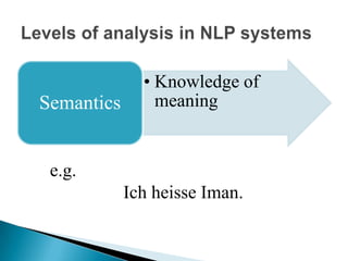MoM2010: Arabic natural language processing | PPTX