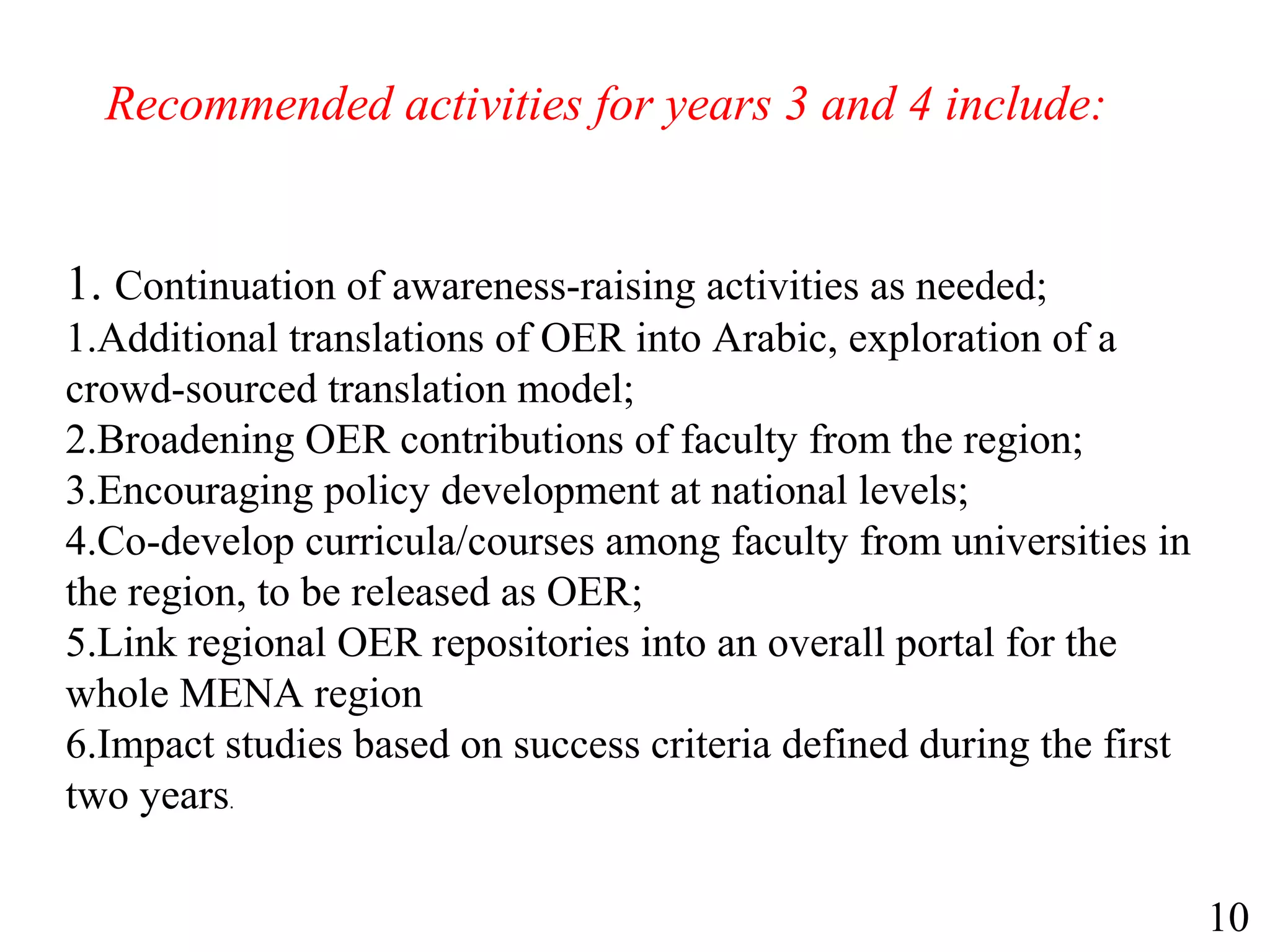 Arabic OER and Open book project | PPT