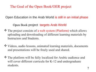 Arabic OER and Open book project | PPT | Free Download