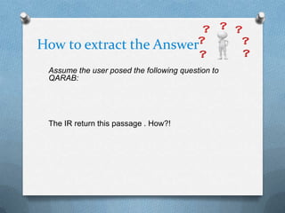 Arabic question answering ‫‬ | PPTX