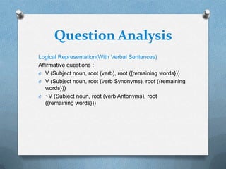 Arabic question answering ‫‬ | PPTX