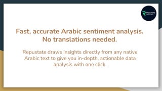 Arabic sentiment analysis | PPTX