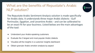 Arabic sentiment analysis | PPTX