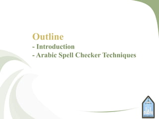 Arabic spell checkers | PPT