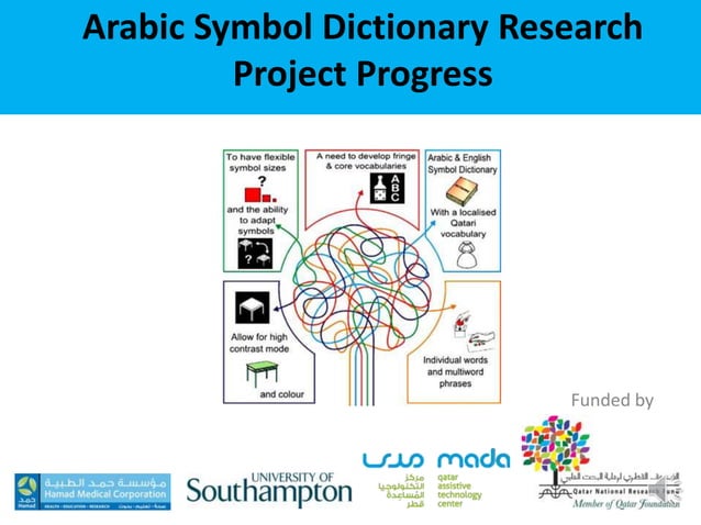 Arabic symbol dictionary research project progress | PPT