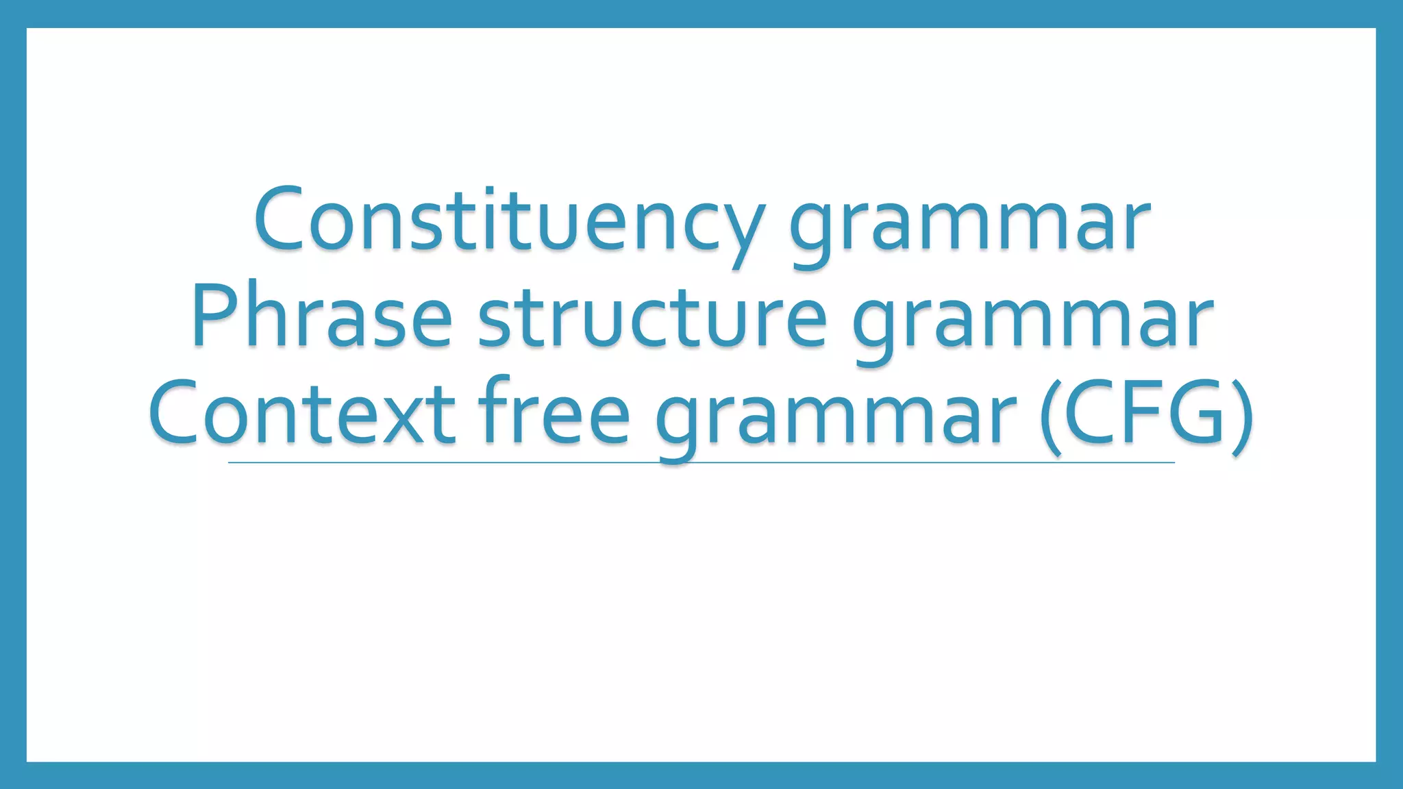 Arabic syntactic parsing | PPTX
