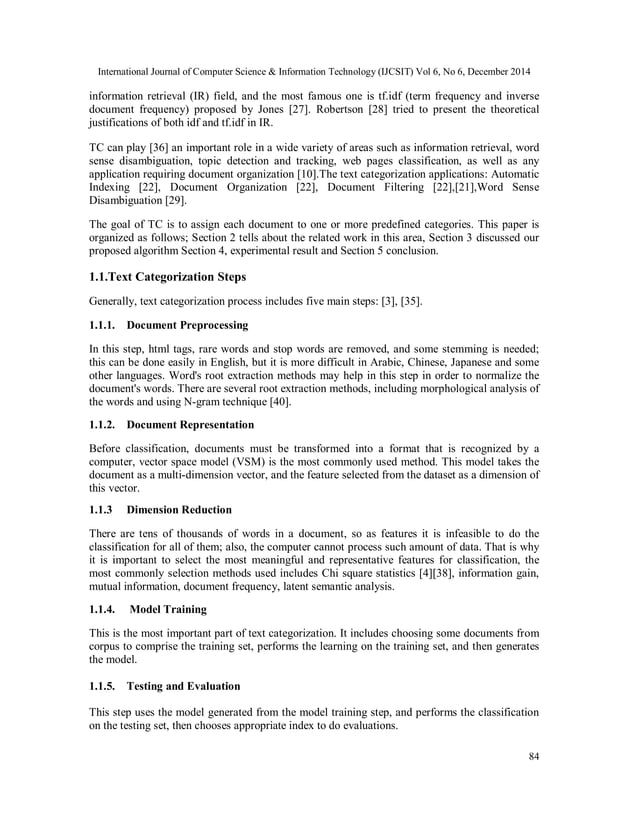 Arabic Text Categorization Algorithm Using Vector Evaluation Method Pdf