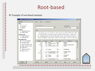 Arabic tokenization and stemming | PPT