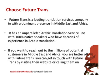 Arabic Translation Growth In 2014 | PPTX