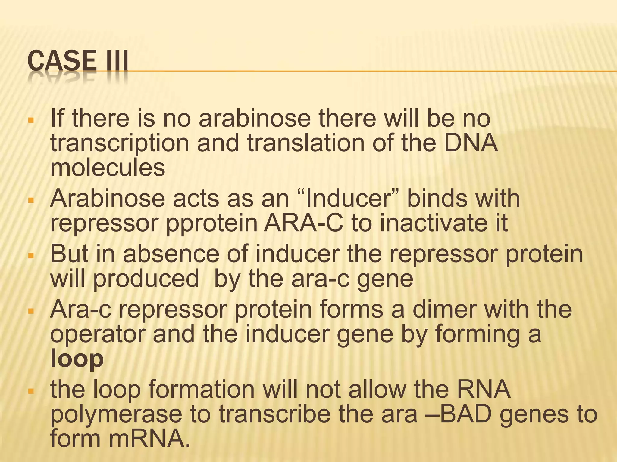 Arabinose operon and their regulation and arac | PPTX
