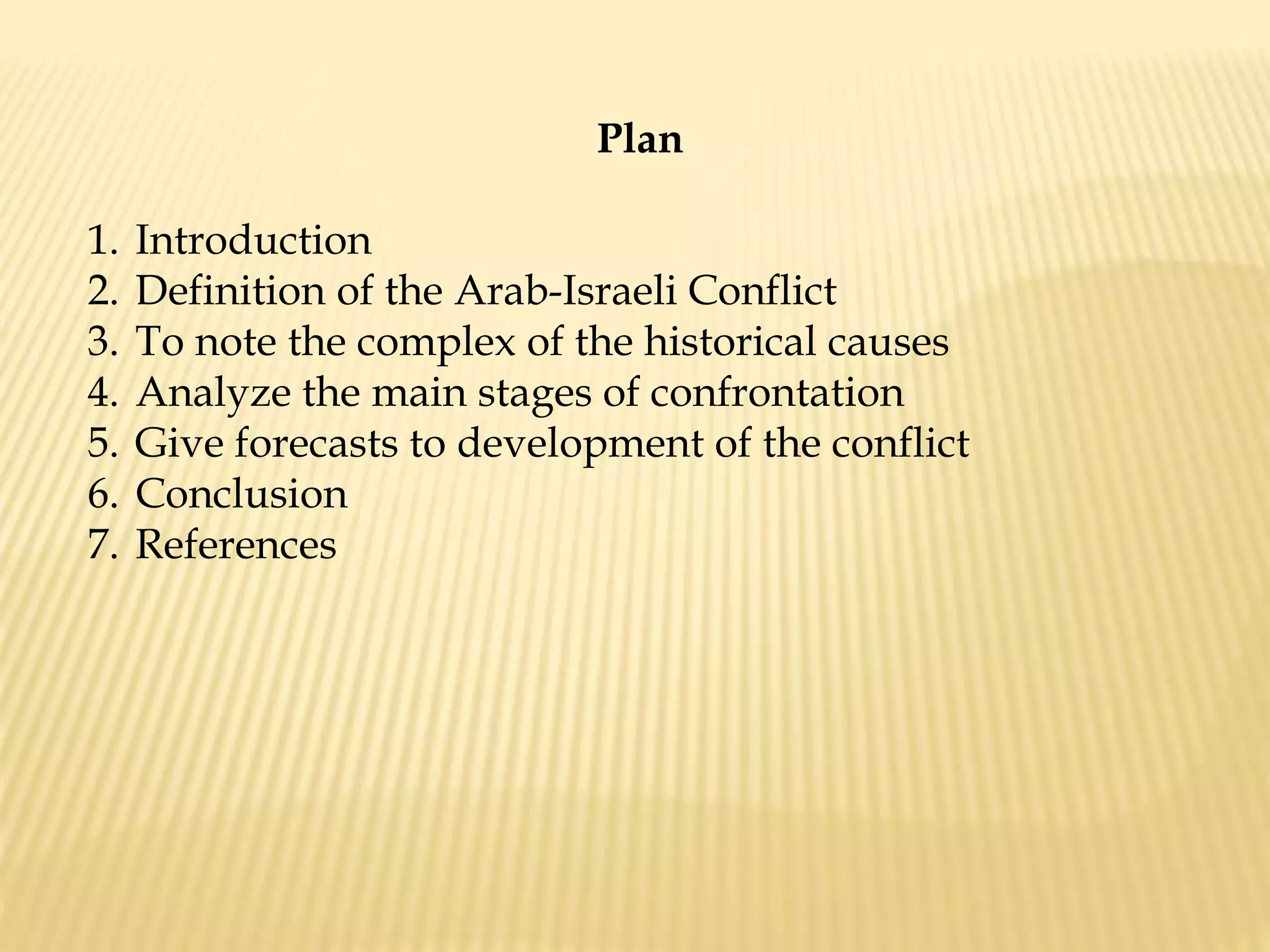 Arab israel conflict | PPTX