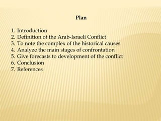 Arab israel conflict | PPTX