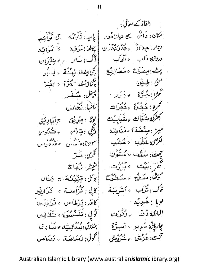 Arabi Zaban Kay 10 Sabaq || Australian Islamic Library || www ...