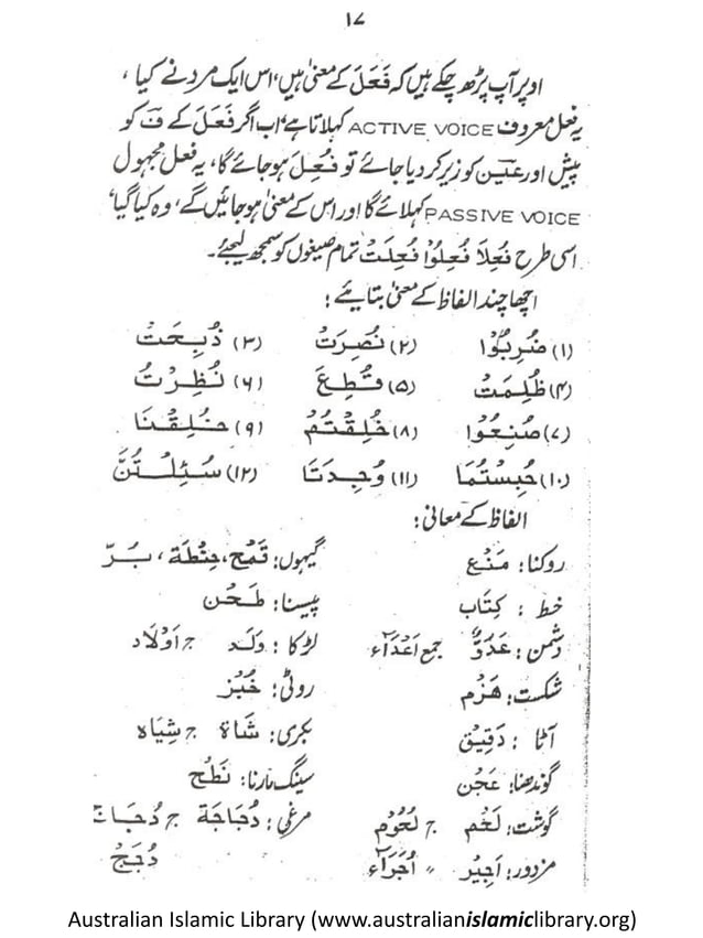 Arabi Zaban Kay 10 Sabaq || Australian Islamic Library || www ...