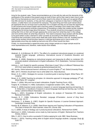 Arab Learner S Attitudes And Problems In Writing Their CVs In English | PDF | Resume Writing and ...