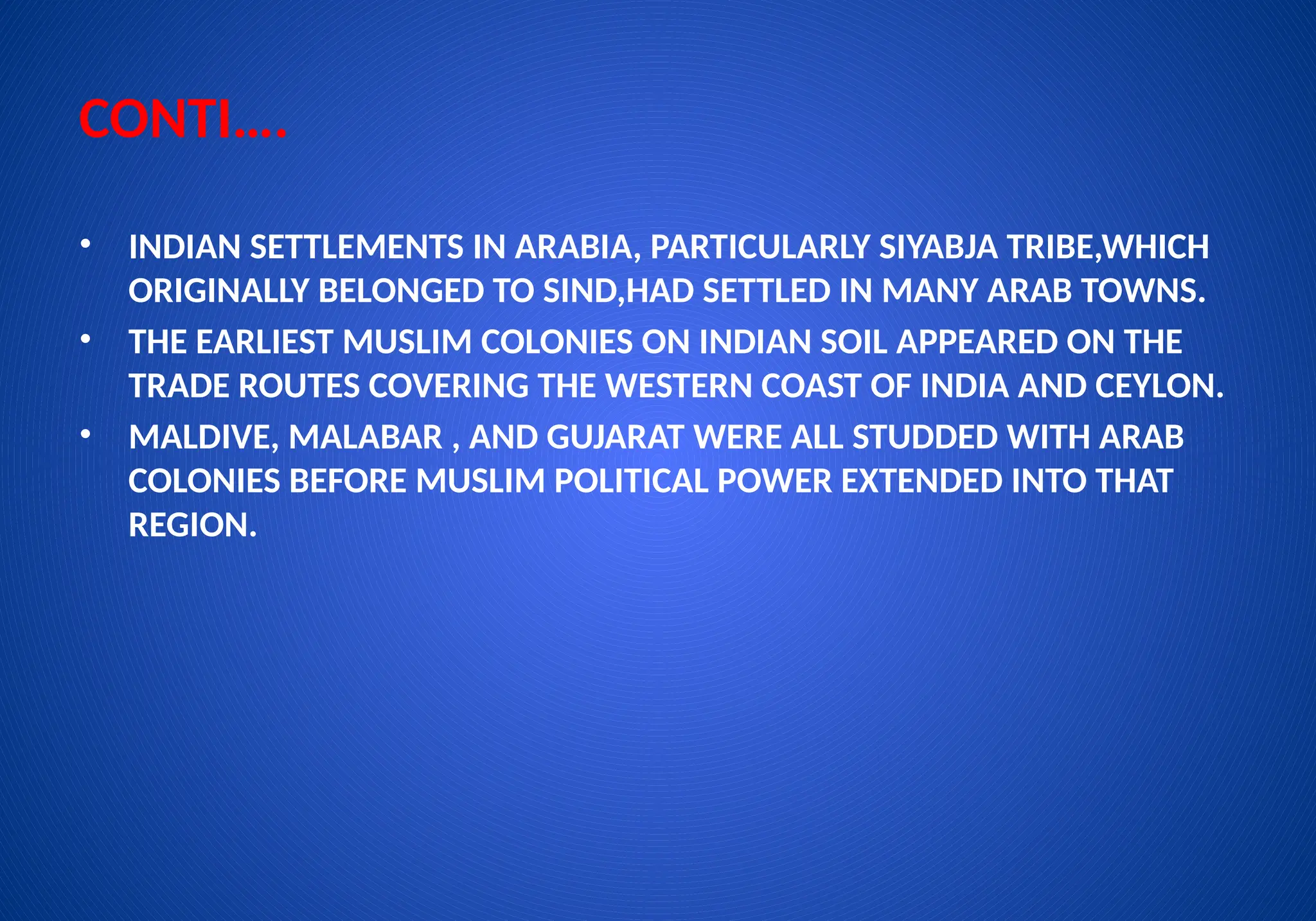 Arrival of Arabs in Ancient India Part I | PPTX
