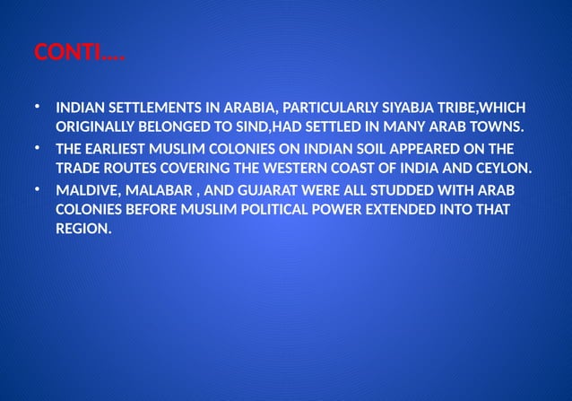 Arrival of Arabs in Ancient India Part I | PPT