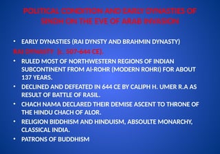 Arrival of Arabs in Ancient India Part I | PPTX