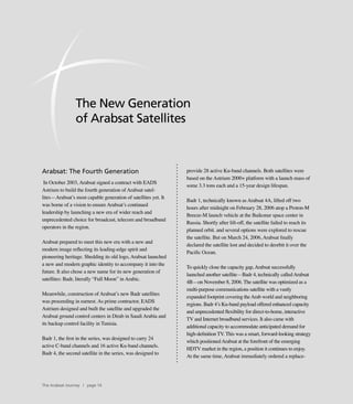 Arab Sat Booklet in English | PDF