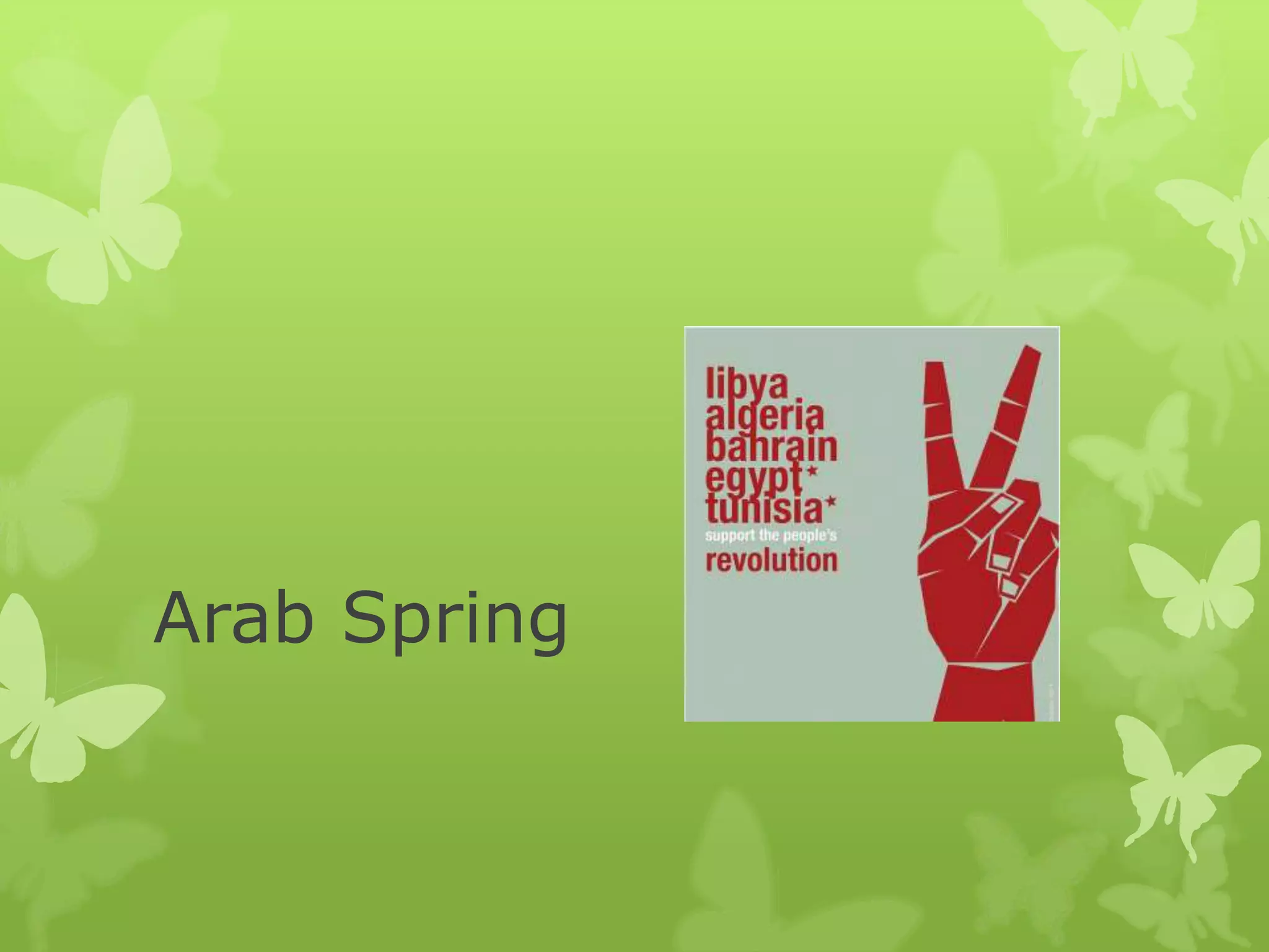 Arab spring | PPTX