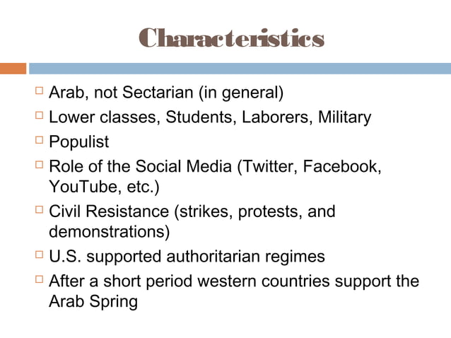Arab spring | PPT