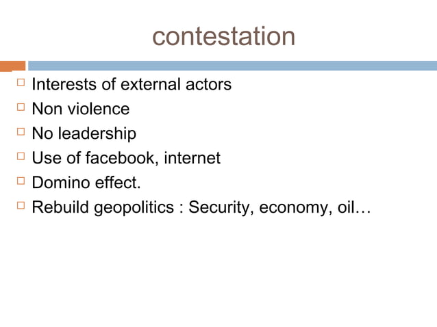 Arab spring | PPT