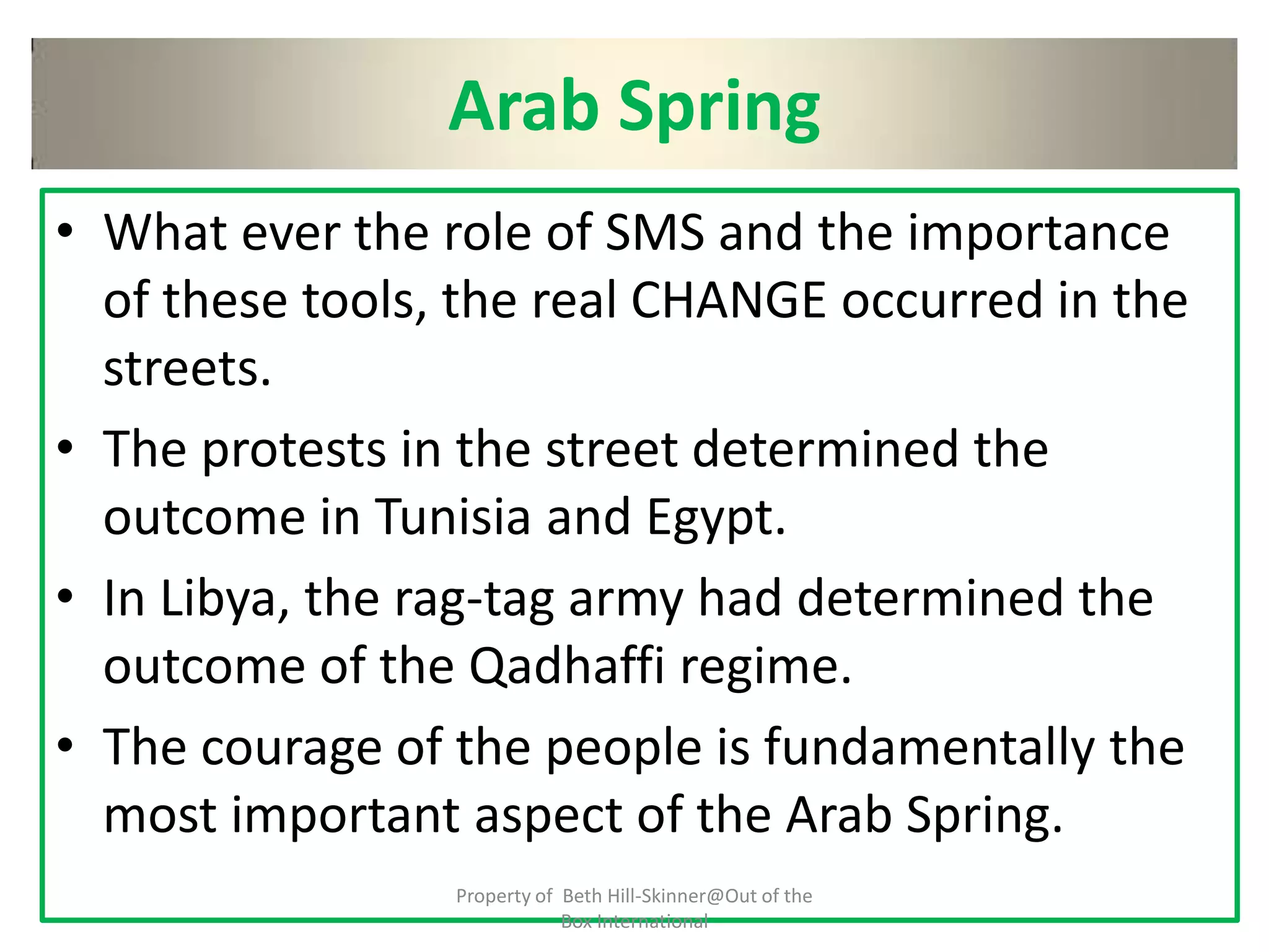 The Arab Spring | PPT